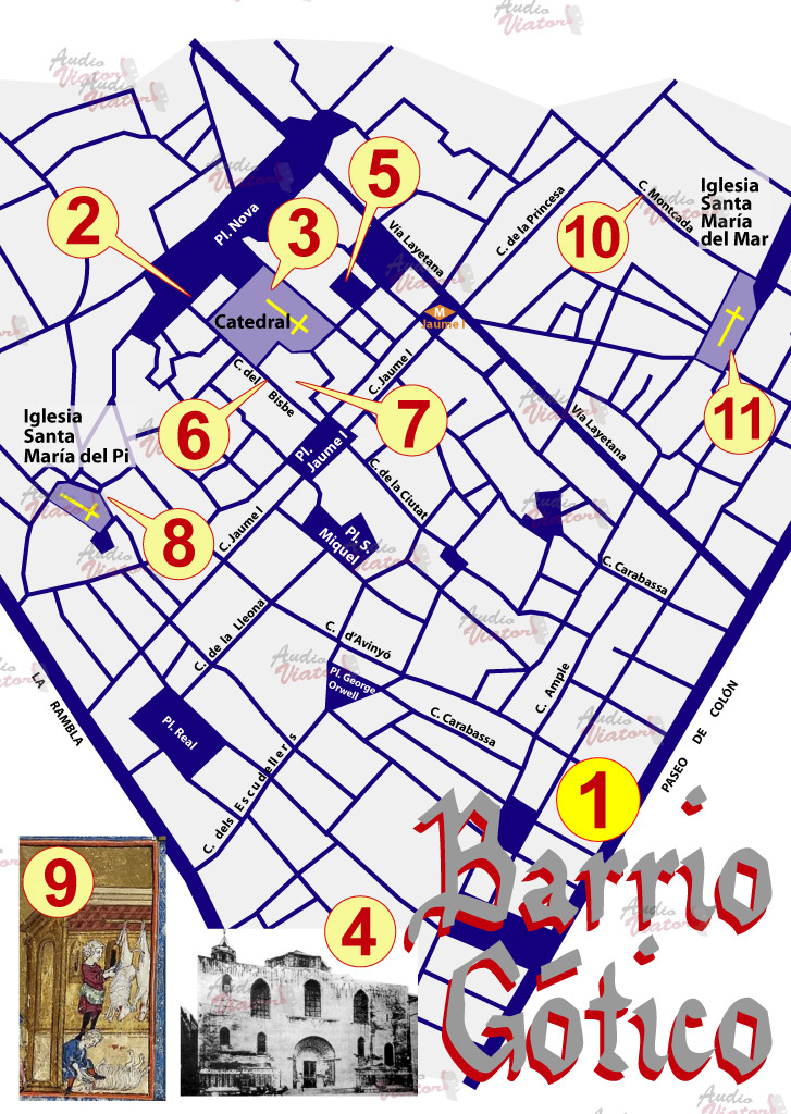 Barrio Gotico Barcelona Map